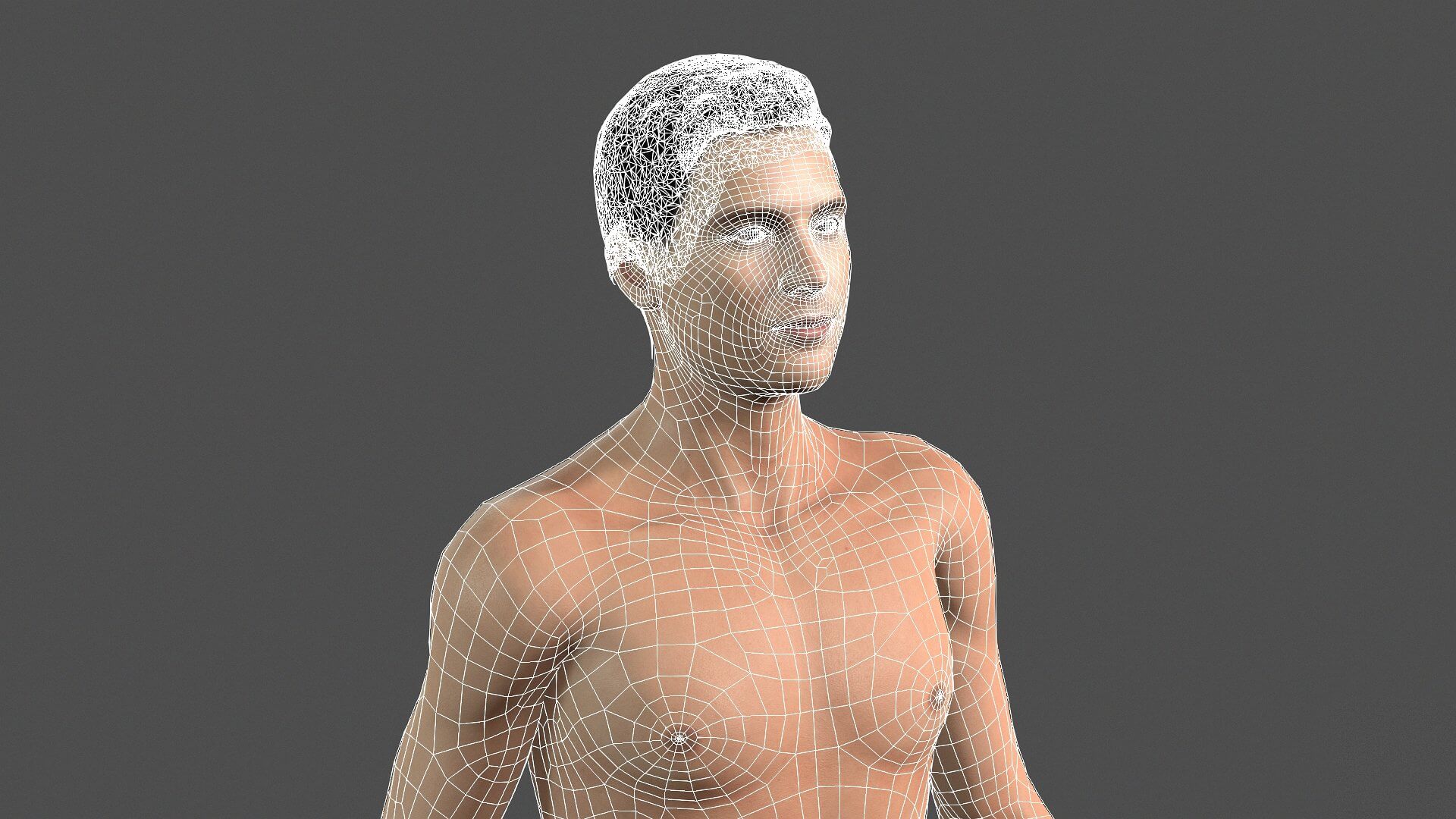 Beautiful Man - 3D Model by 123IGOR