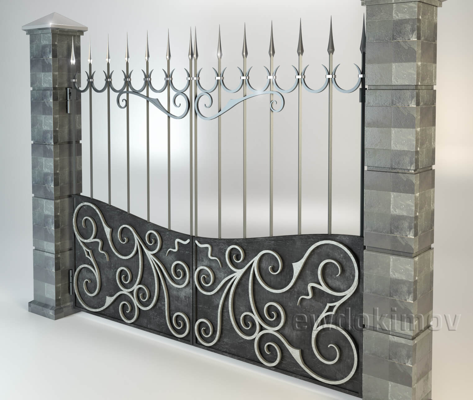 Forged Gates - 3D Model by 1Maxim