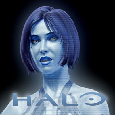 Cortana (Halo 4) - 3D Model by 1R2z4cd2c8