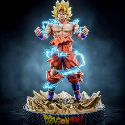 Goku Super Saiyan (Printable 3D Model) by 1R2z4cd2c8