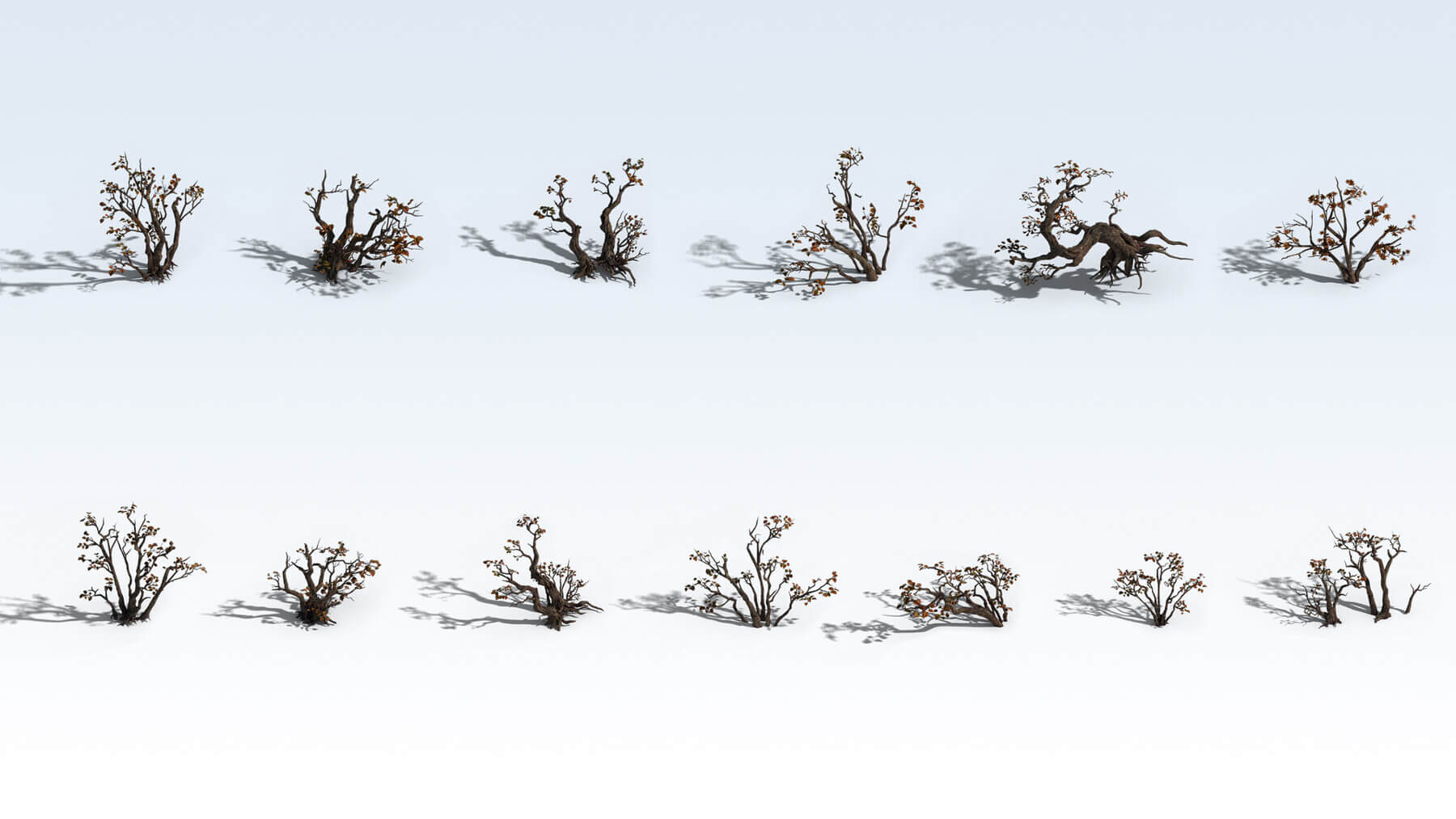 19 Transparent Trees 2D Game Asset by 2dmagicpixel