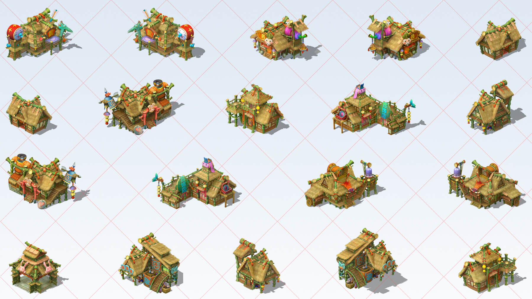 45 Fantasy Home Houses Building 2D Game Asset by 2dmagicpixel