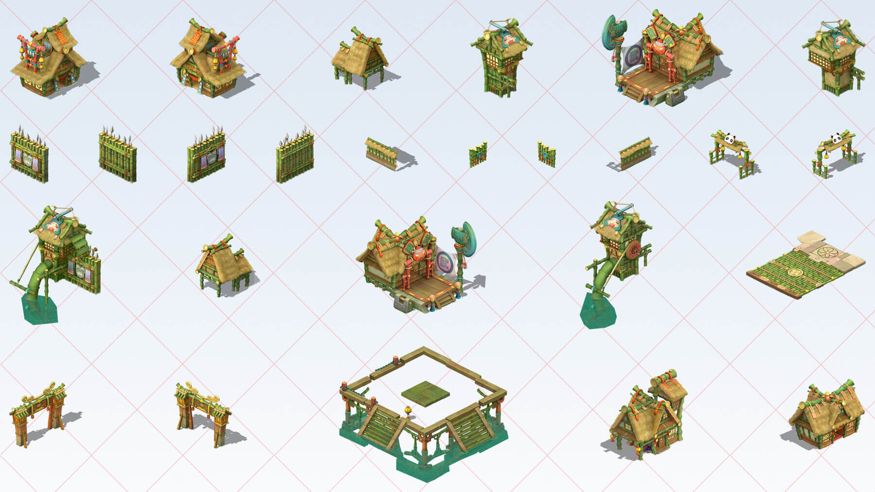 45 Fantasy Home Houses Building 2D Game Asset by 2dmagicpixel