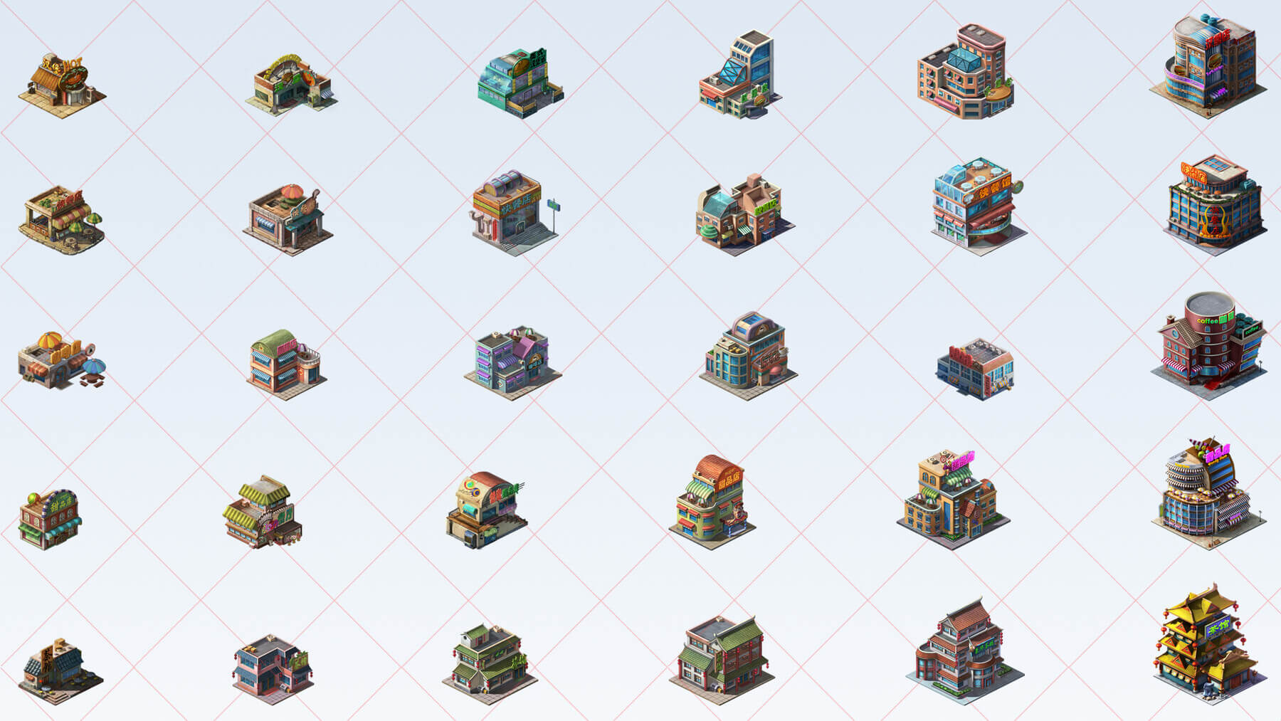 60 Transparent Fantasy Building 2D Game Asset Part 02 by 2dmagicpixel