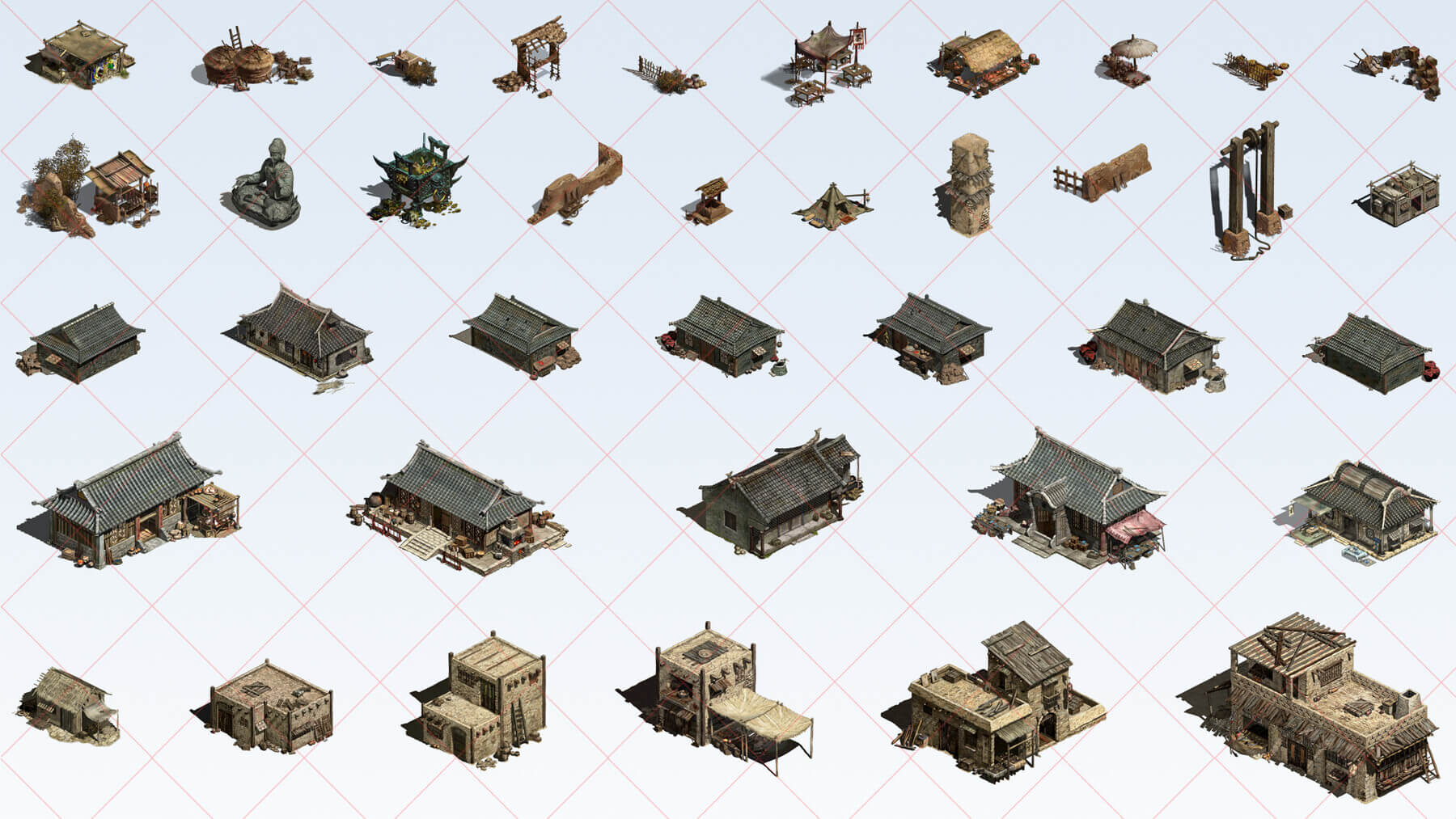 76 House Home Building City Village Construction 2D Game Ass by ...