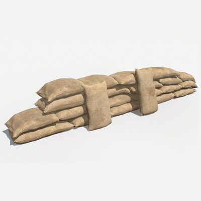 Sand Bags Pack 1 - 3D Model by 32cm