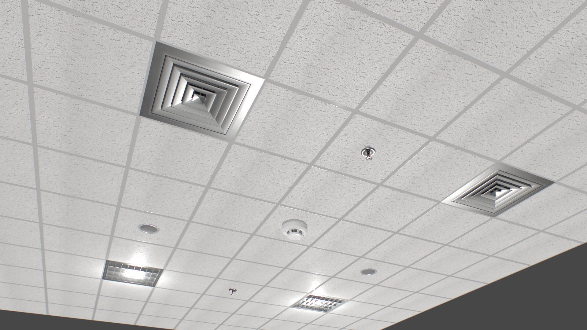 Ceiling Modular - 3D Model by 32cm