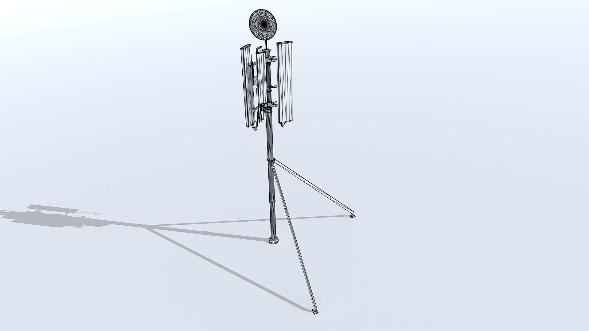 Cell Phone Tower - 3D Model by 32cm