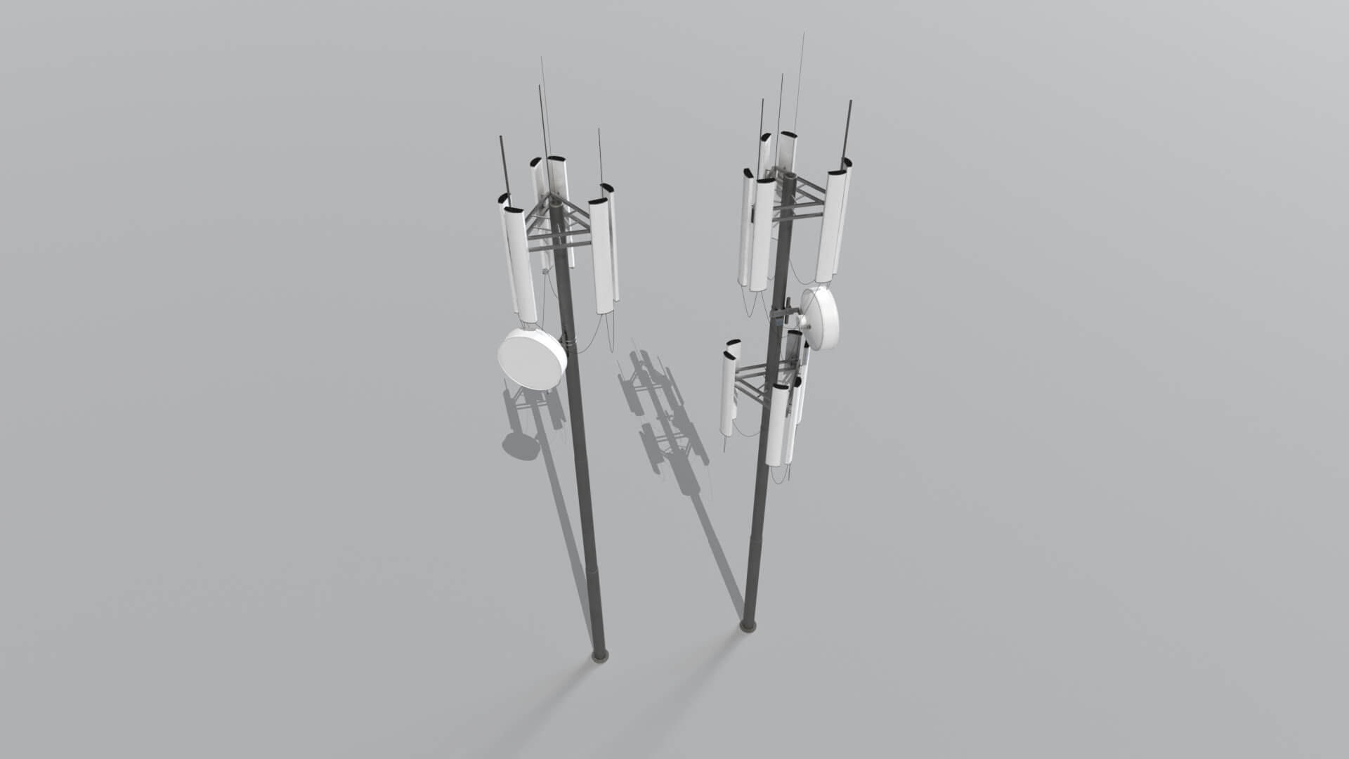 Cell Phone Towers 2 - 3D Model by 32cm