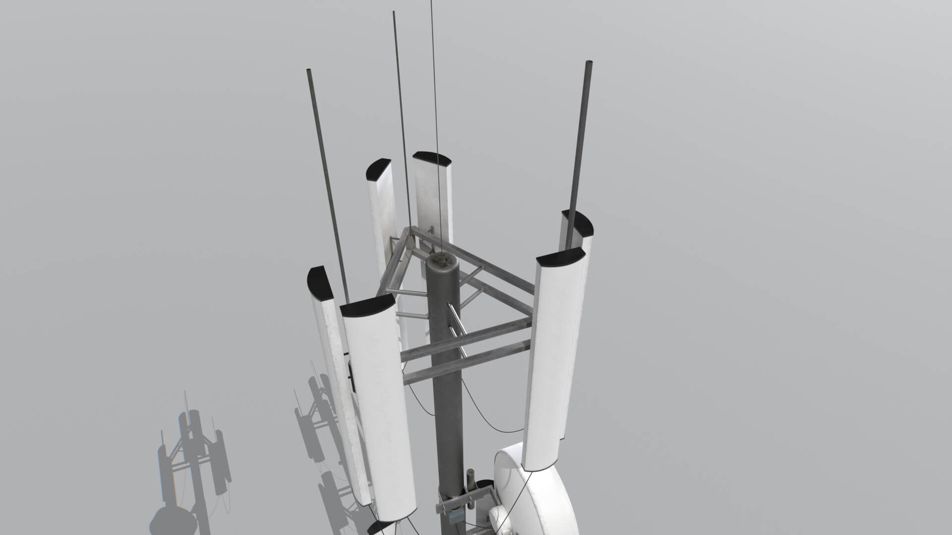 Cell Phone Towers 2 - 3D Model by 32cm
