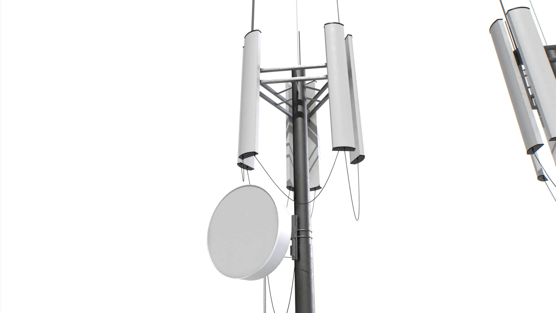 Cell Phone Towers 2 - 3D Model by 32cm