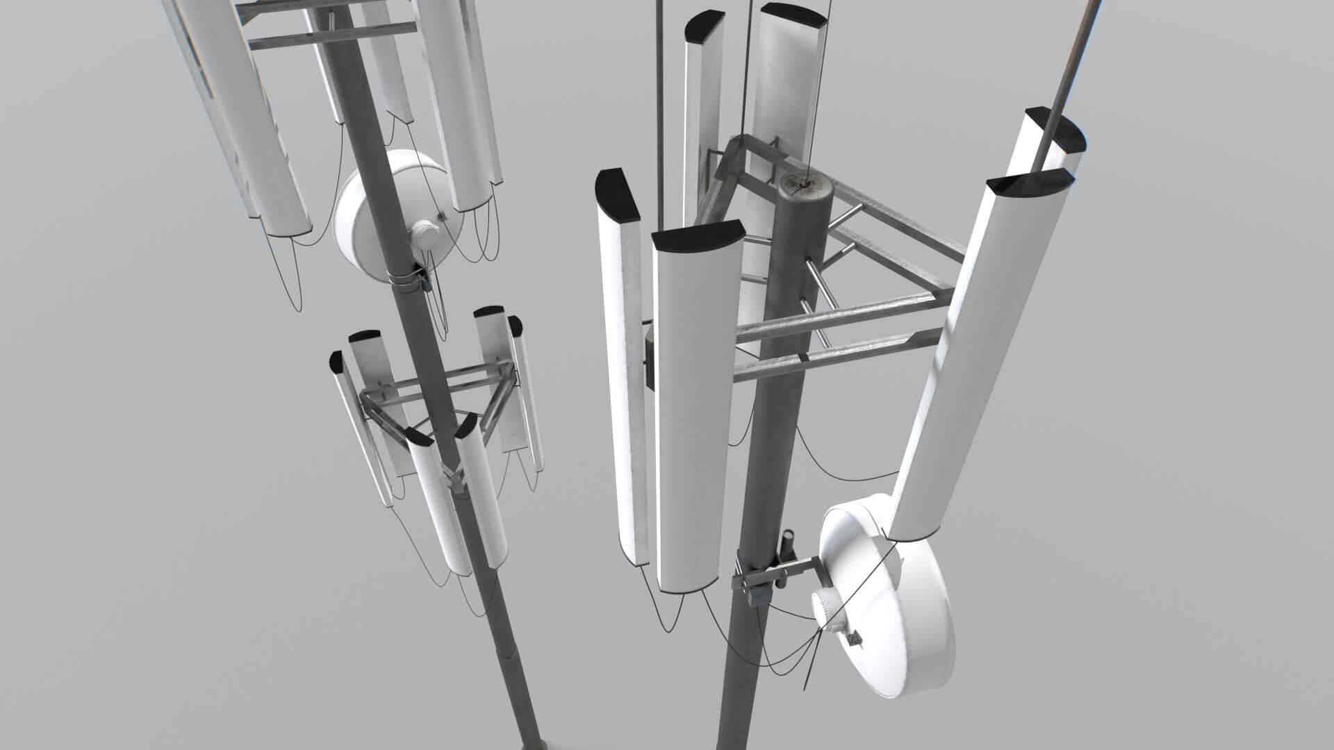 Cell Phone Towers 2 - 3D Model by 32cm