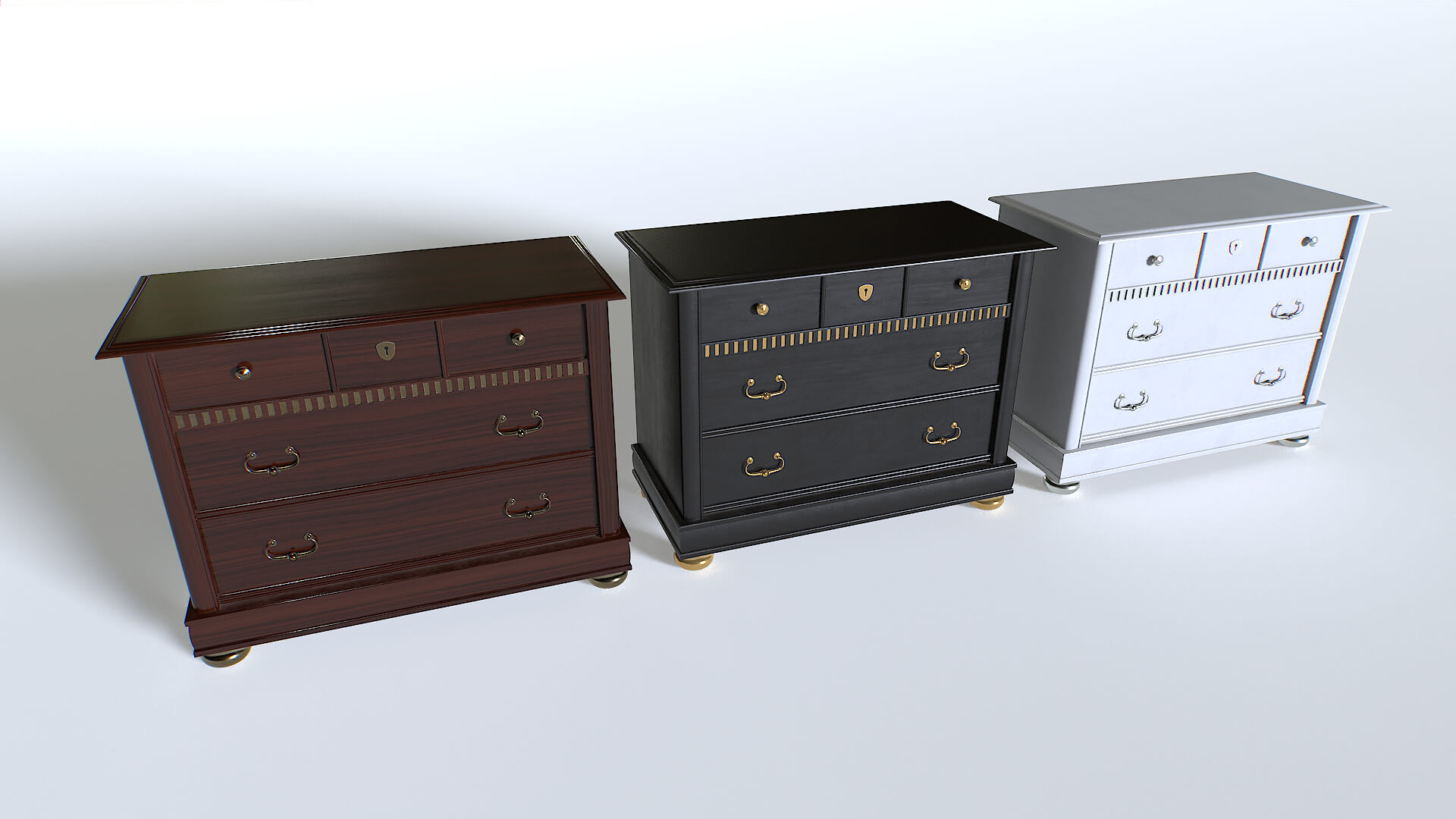 Classic Cabinet Pack 2 - 3D Model by 32cm