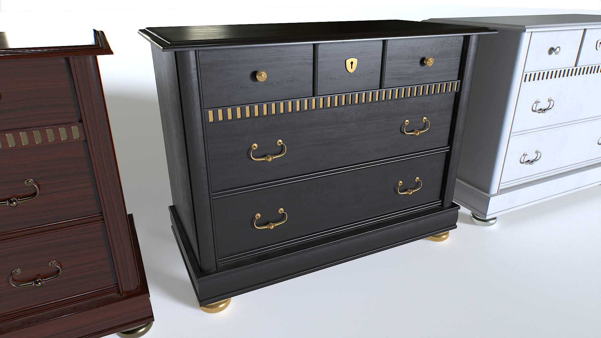 Classic Cabinet Pack 2 - 3D Model by 32cm