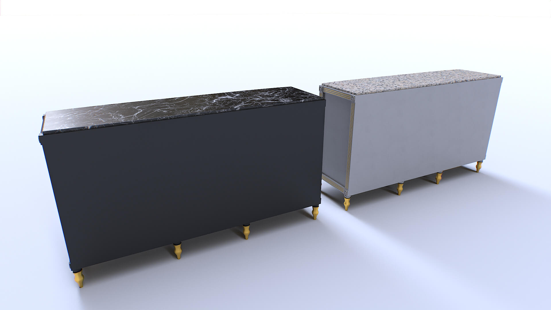 Classic Commode Pack - 3D Model by 32cm