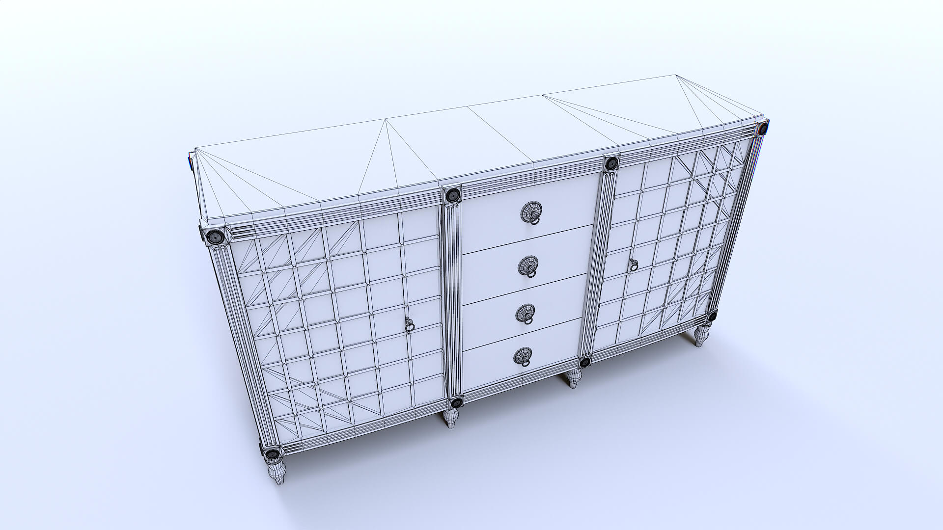 Classic Commode Pack - 3D Model by 32cm