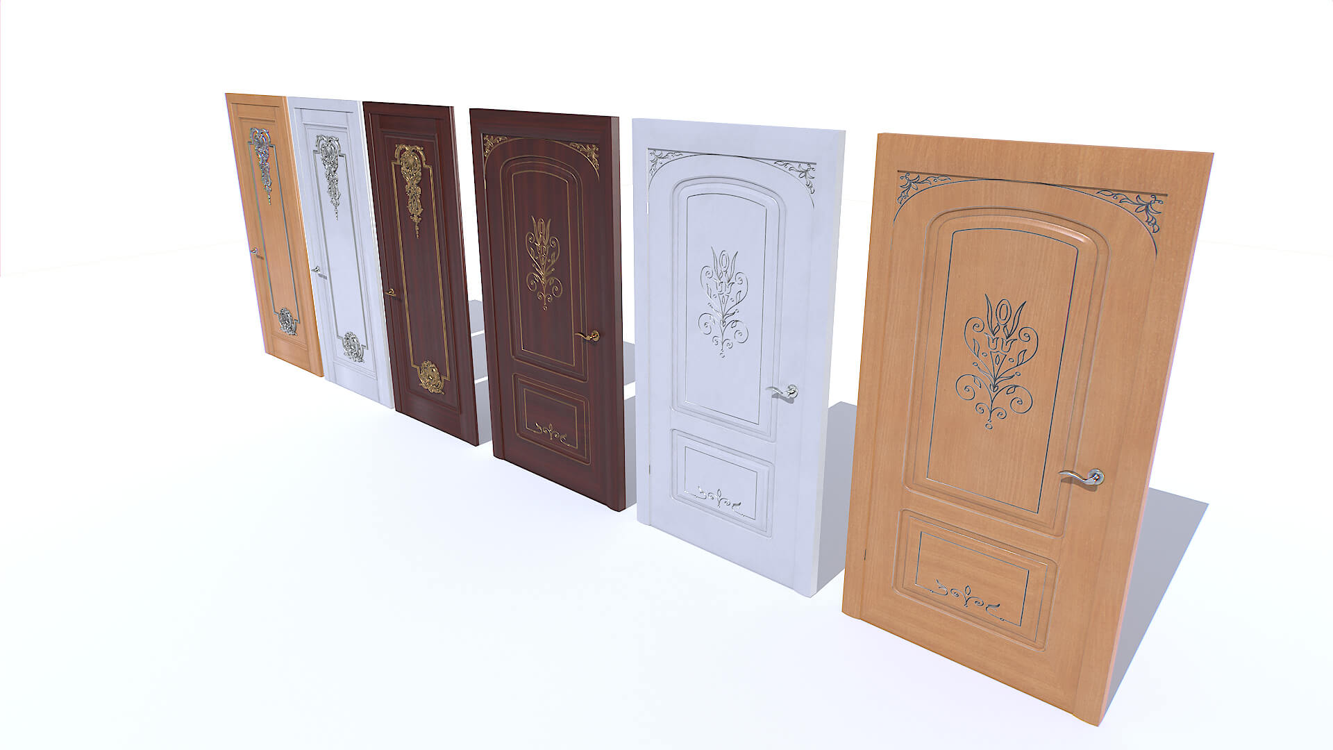 Classic Door Pack - 3D Model by 32cm