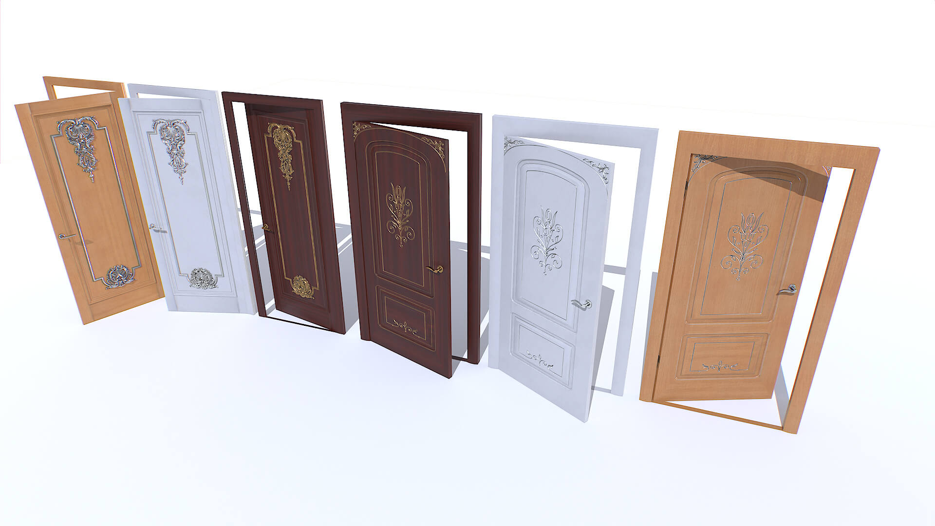 Classic Door Pack - 3D Model by 32cm