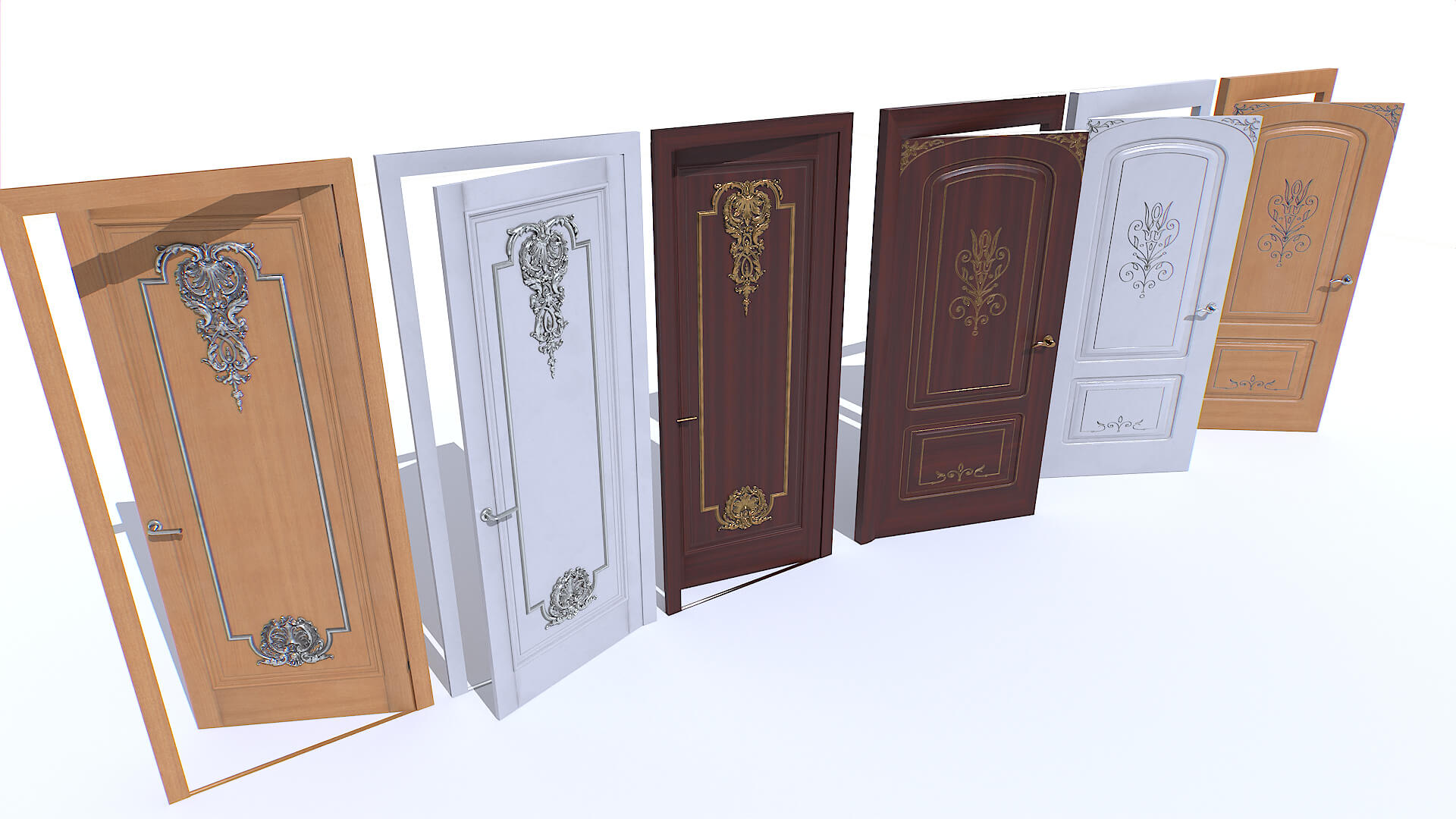 Classic Door Pack - 3D Model by 32cm