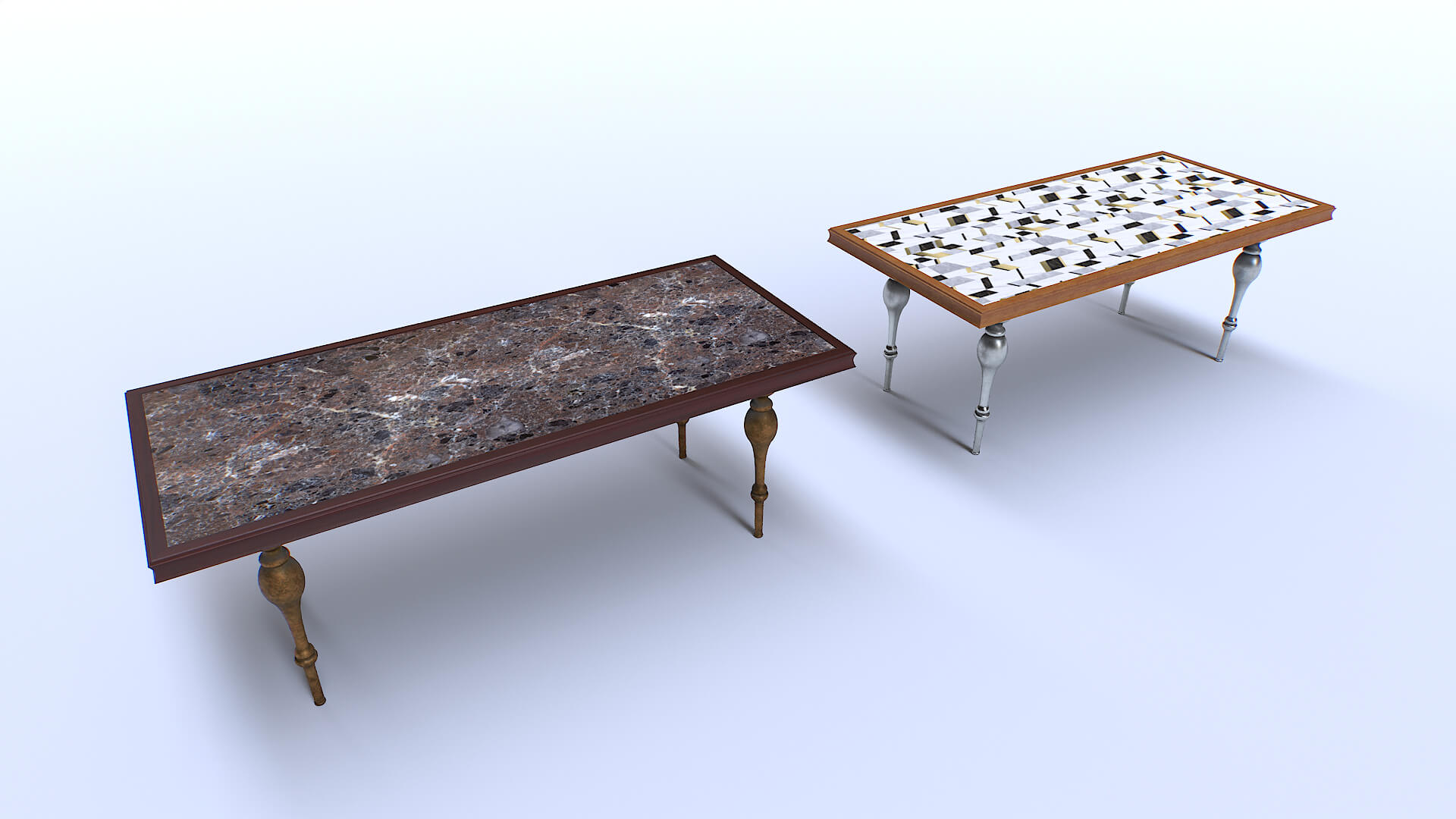 Classic Table 1 - 3D Model by 32cm