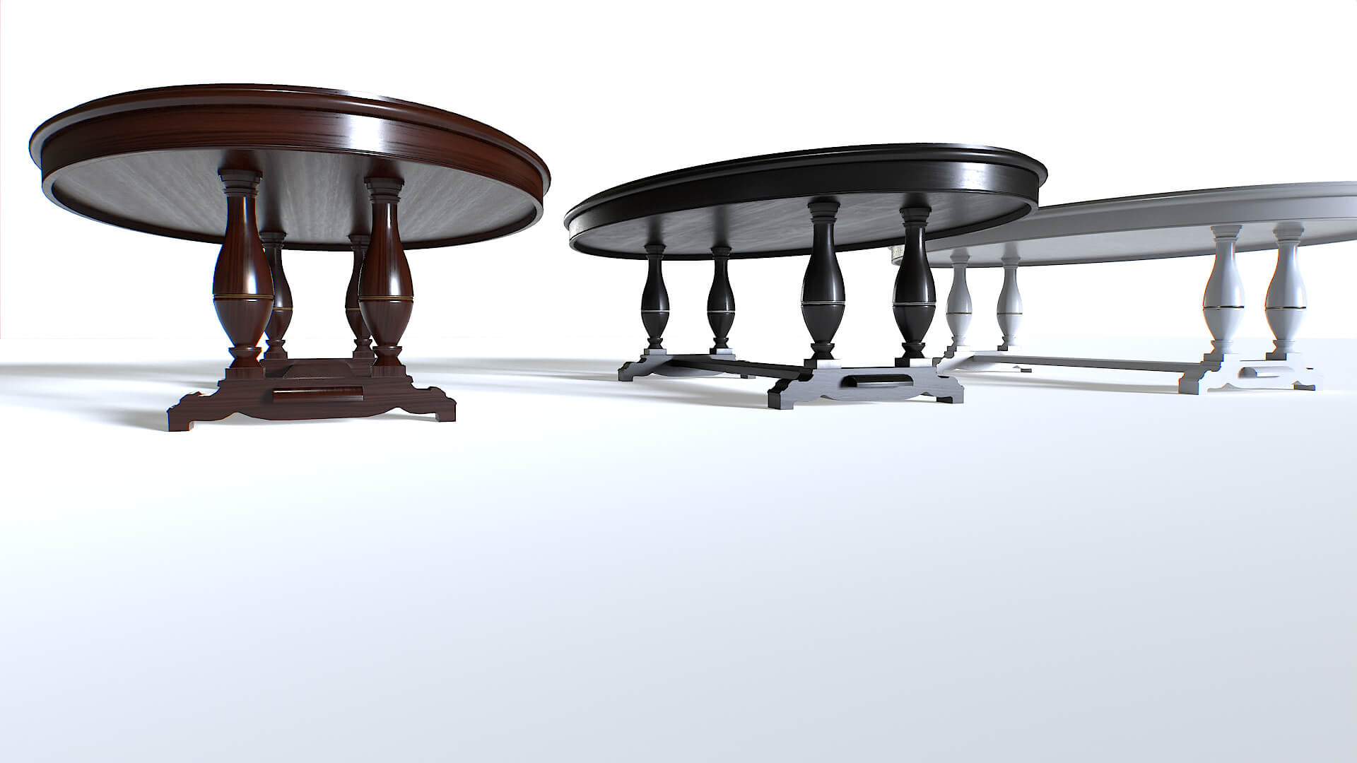 Classic Table 4 - 3D Model by 32cm