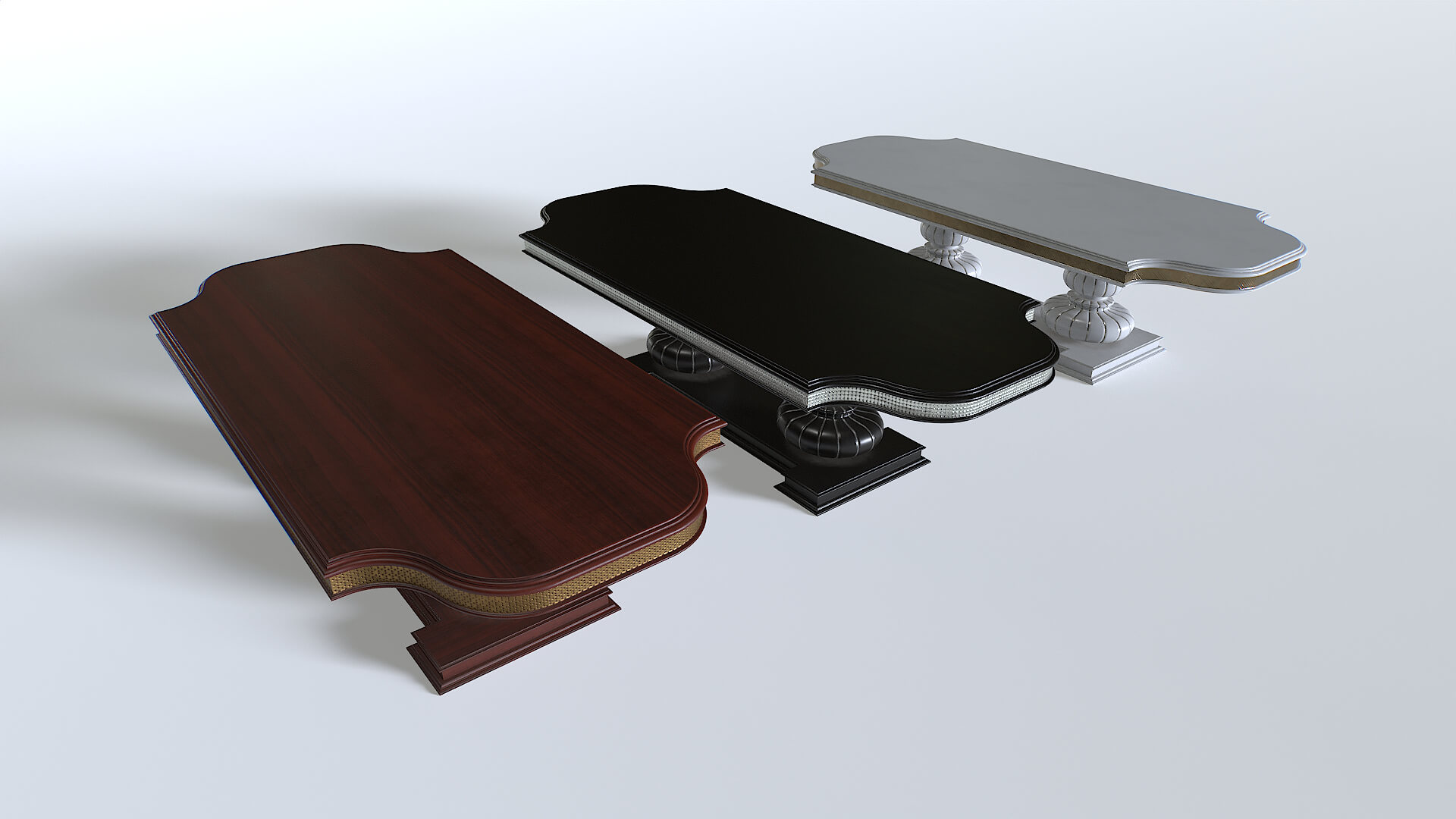Classic Table 5 - 3D Model by 32cm