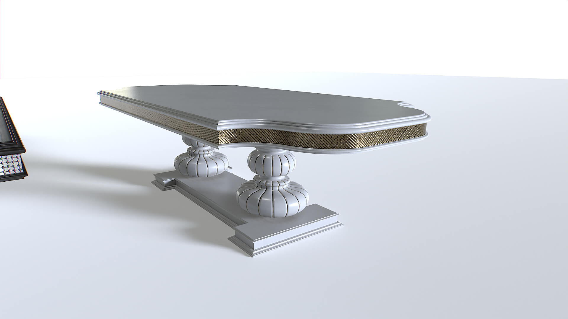 Classic Table 5 - 3D Model by 32cm