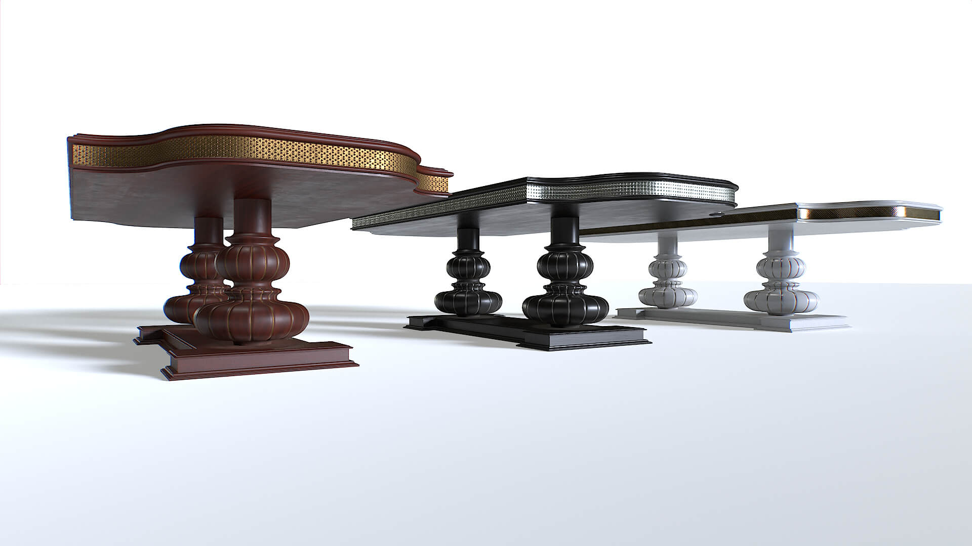 Classic Table 5 - 3D Model by 32cm