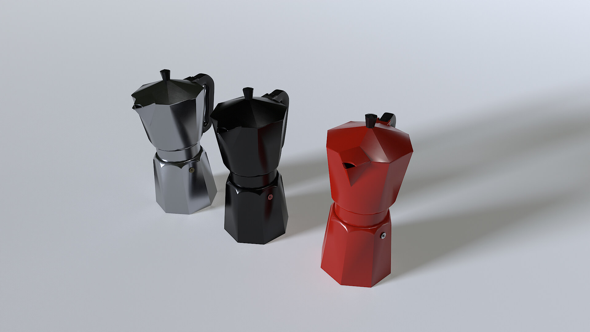 Coffee Kettle Machine - 3D Model by 32cm