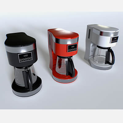 Coffee Machine Set 3 - 3D Model by 32cm