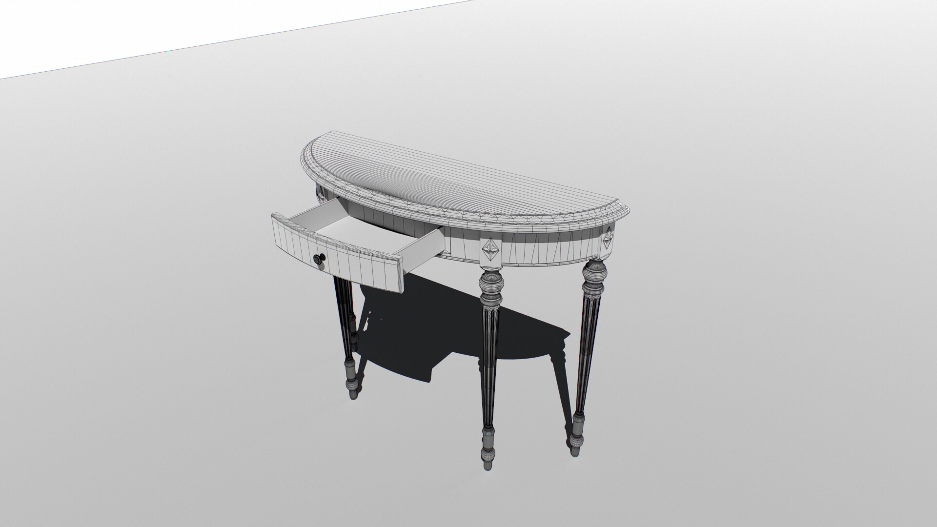 Console Table Set - 3D Model by 32cm