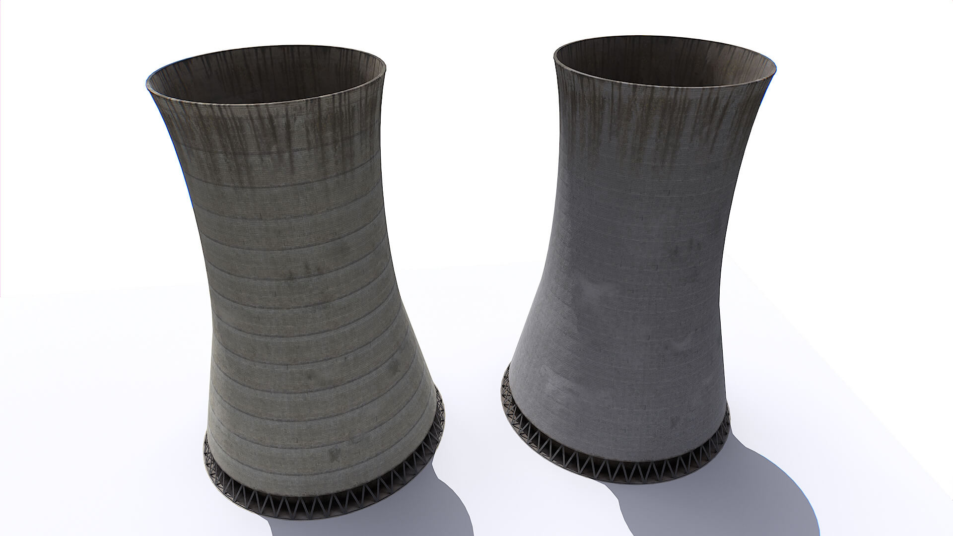 Cooling Tower Pack - 3D Model by 32cm