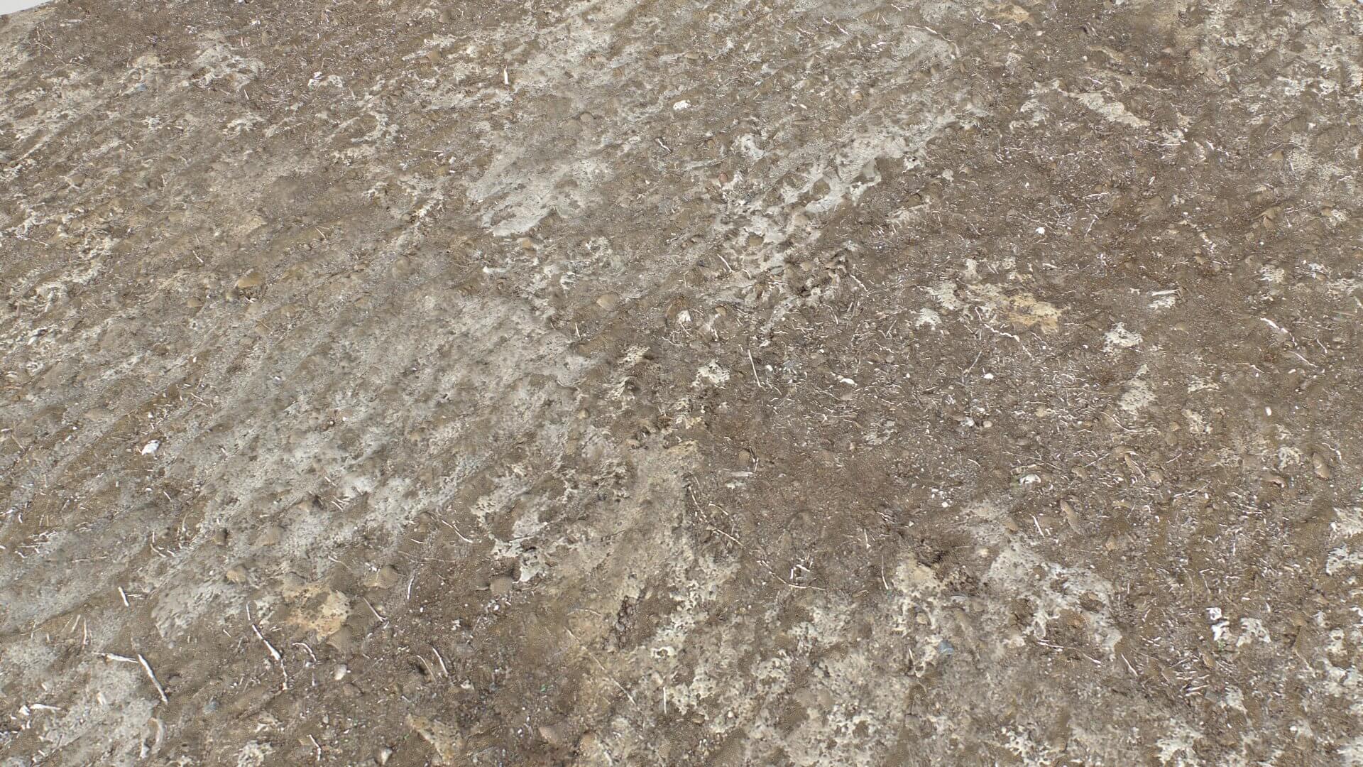 Dirt Terrain PBR Pack 16 - 3D Texture by 32cm