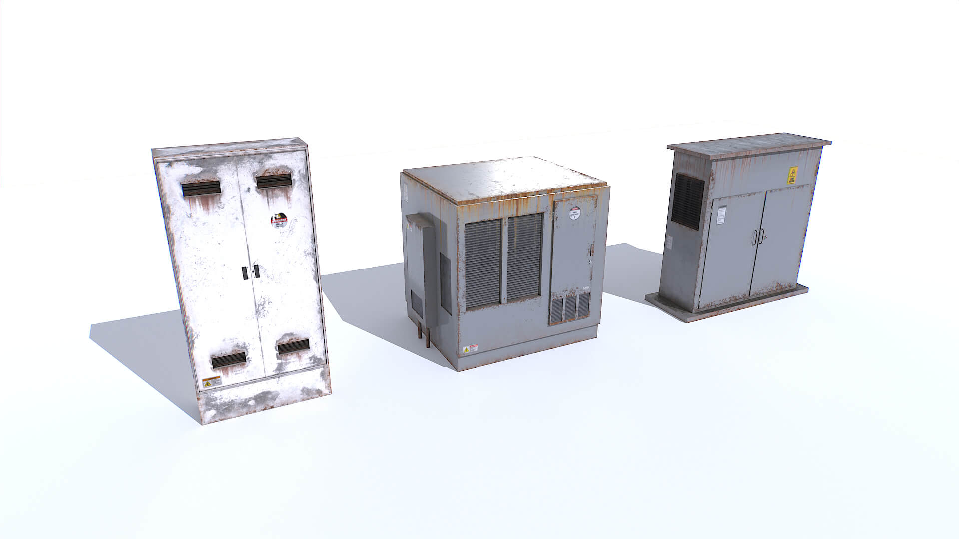 Electric Substation Transformer - 3D Model by 32cm