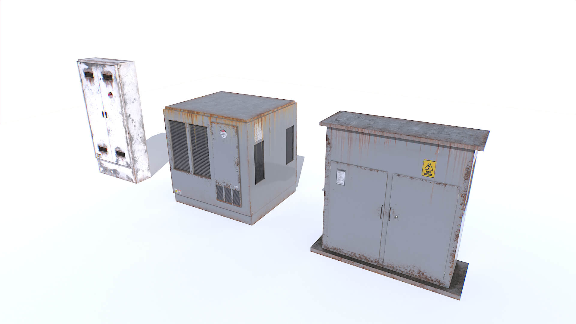 Electric Substation Transformer - 3D Model by 32cm