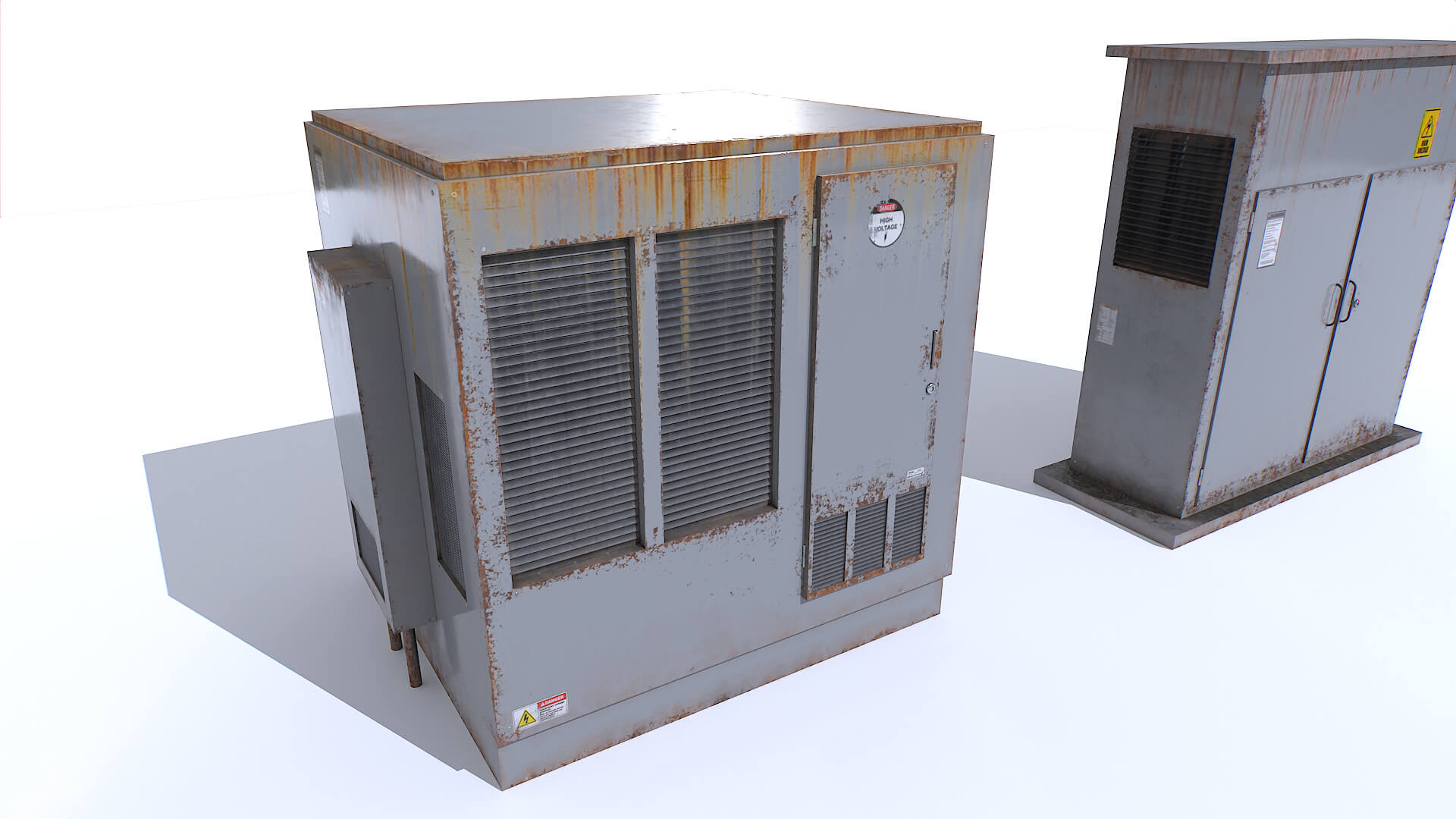 Electric Substation Transformer - 3D Model by 32cm