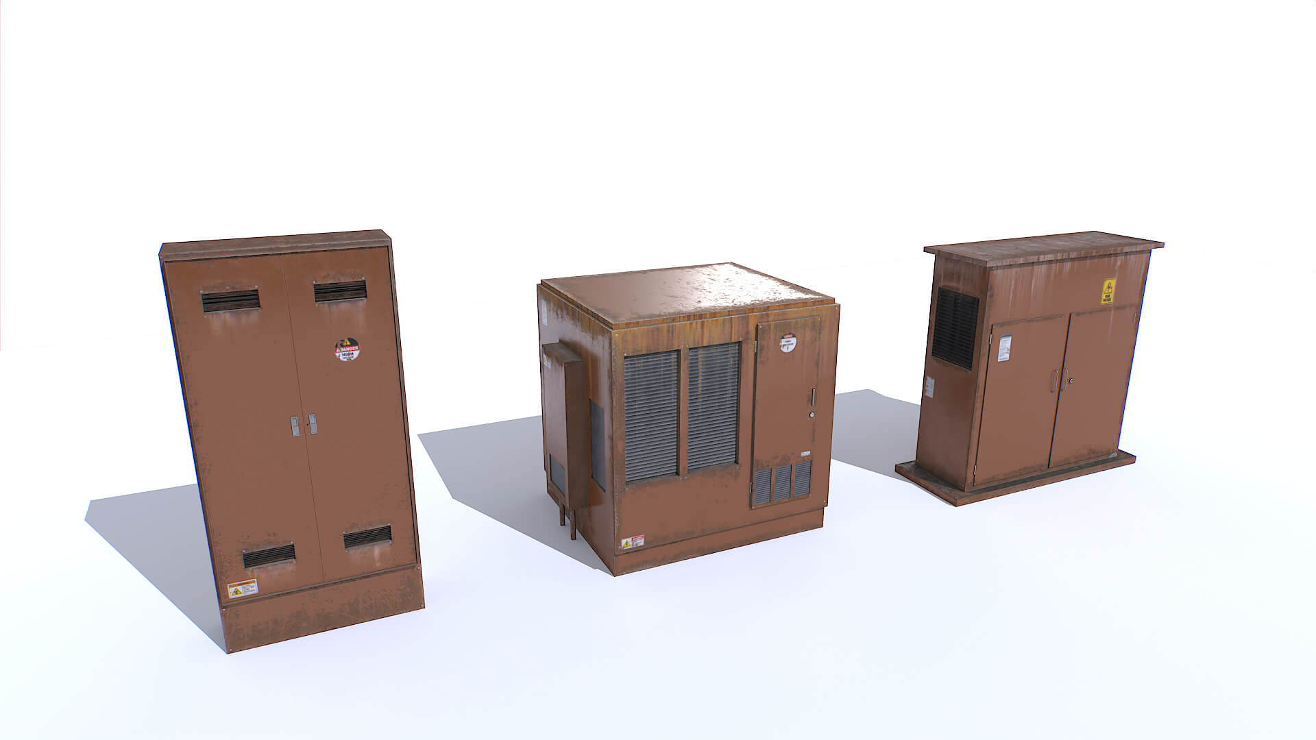Electric Substation Transformer - 3D Model by 32cm