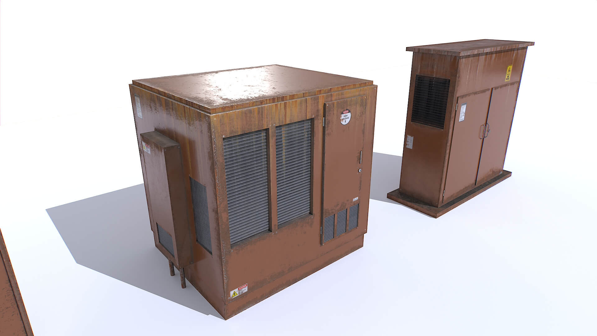 Electric Substation Transformer - 3D Model by 32cm