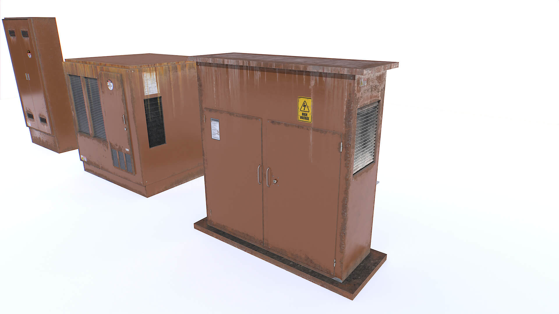 Electric Substation Transformer - 3D Model by 32cm