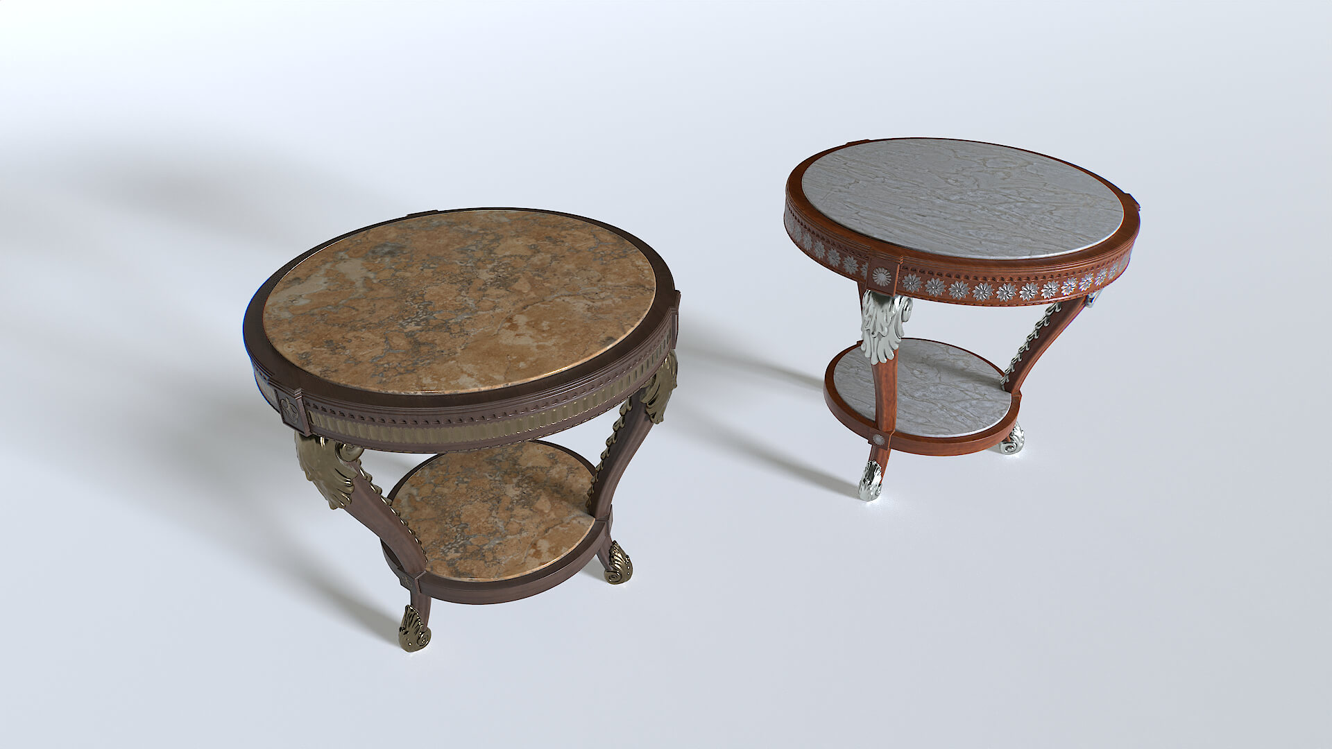 End Table Pack 1 - 3D Model by 32cm