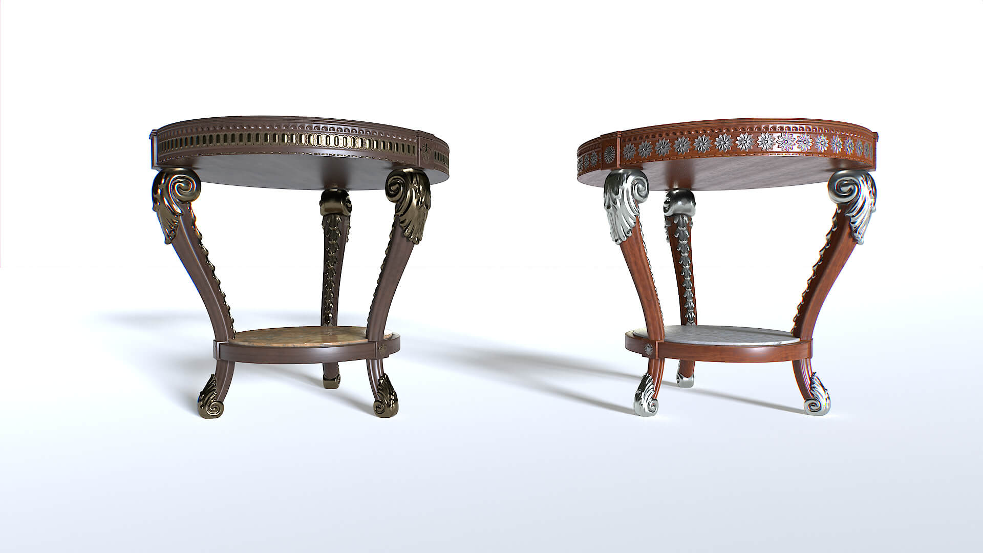 End Table Pack 1 - 3D Model by 32cm