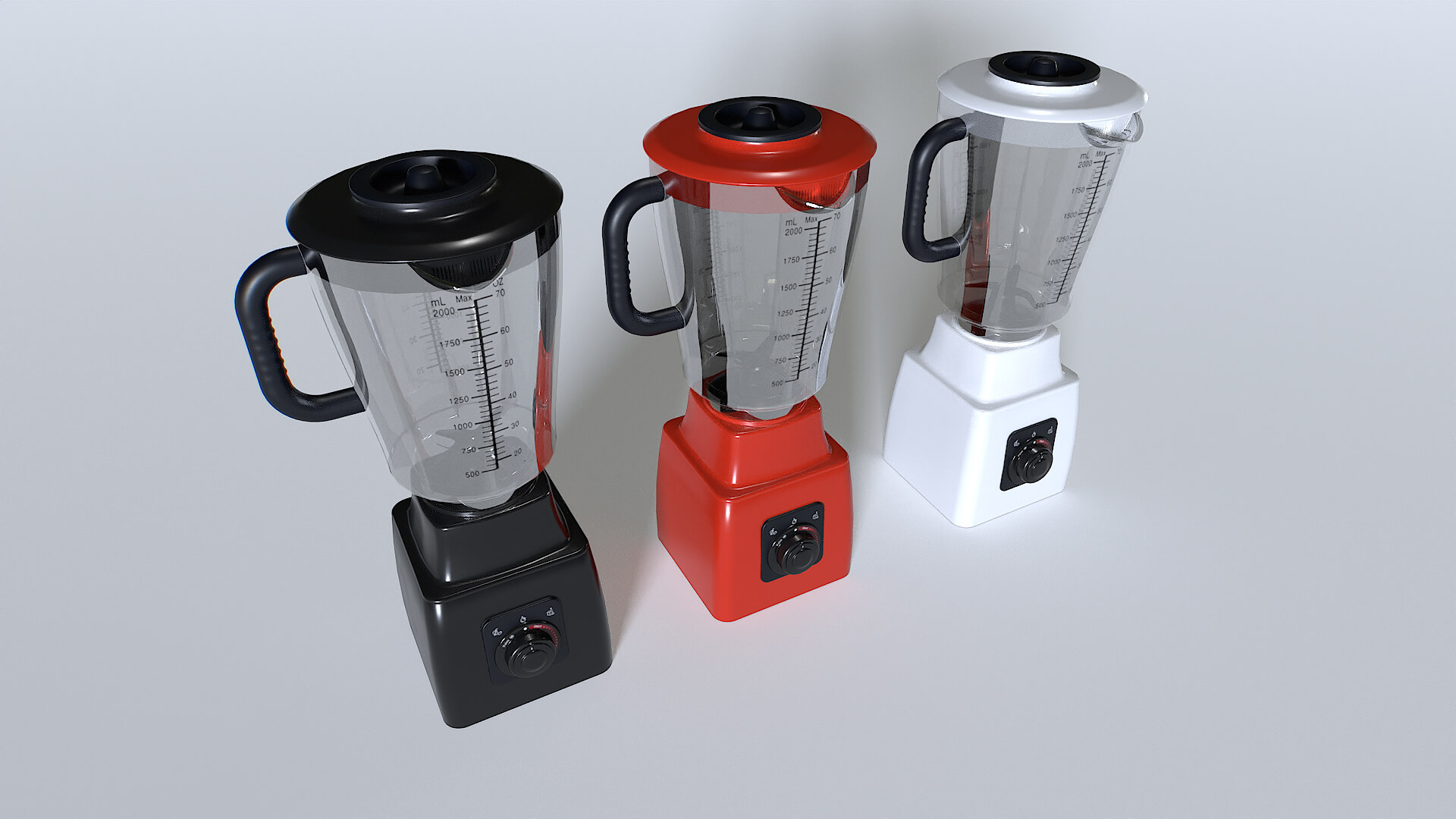 Food Blender Pack 1 - 3D Model by 32cm