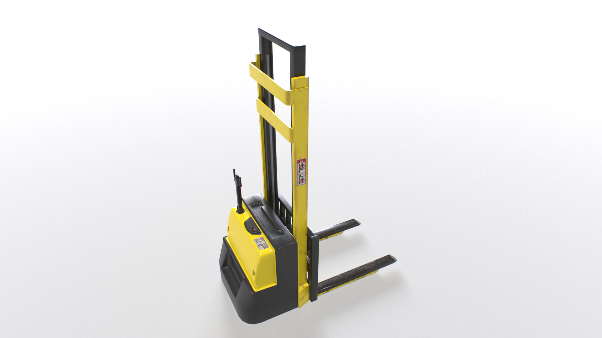 Industrial Forklift - 3D Model by 32cm