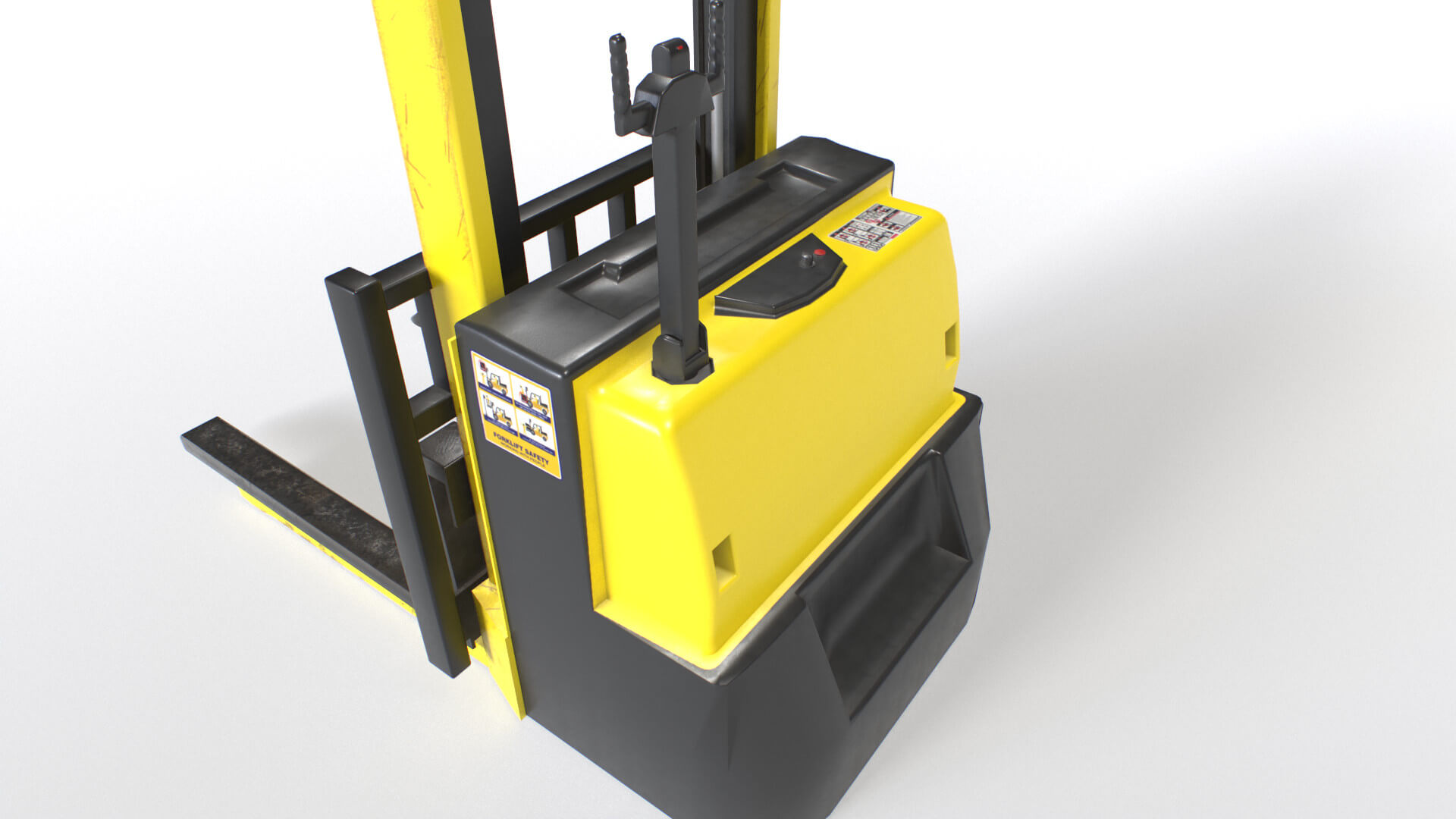 Industrial Forklift - 3D Model by 32cm