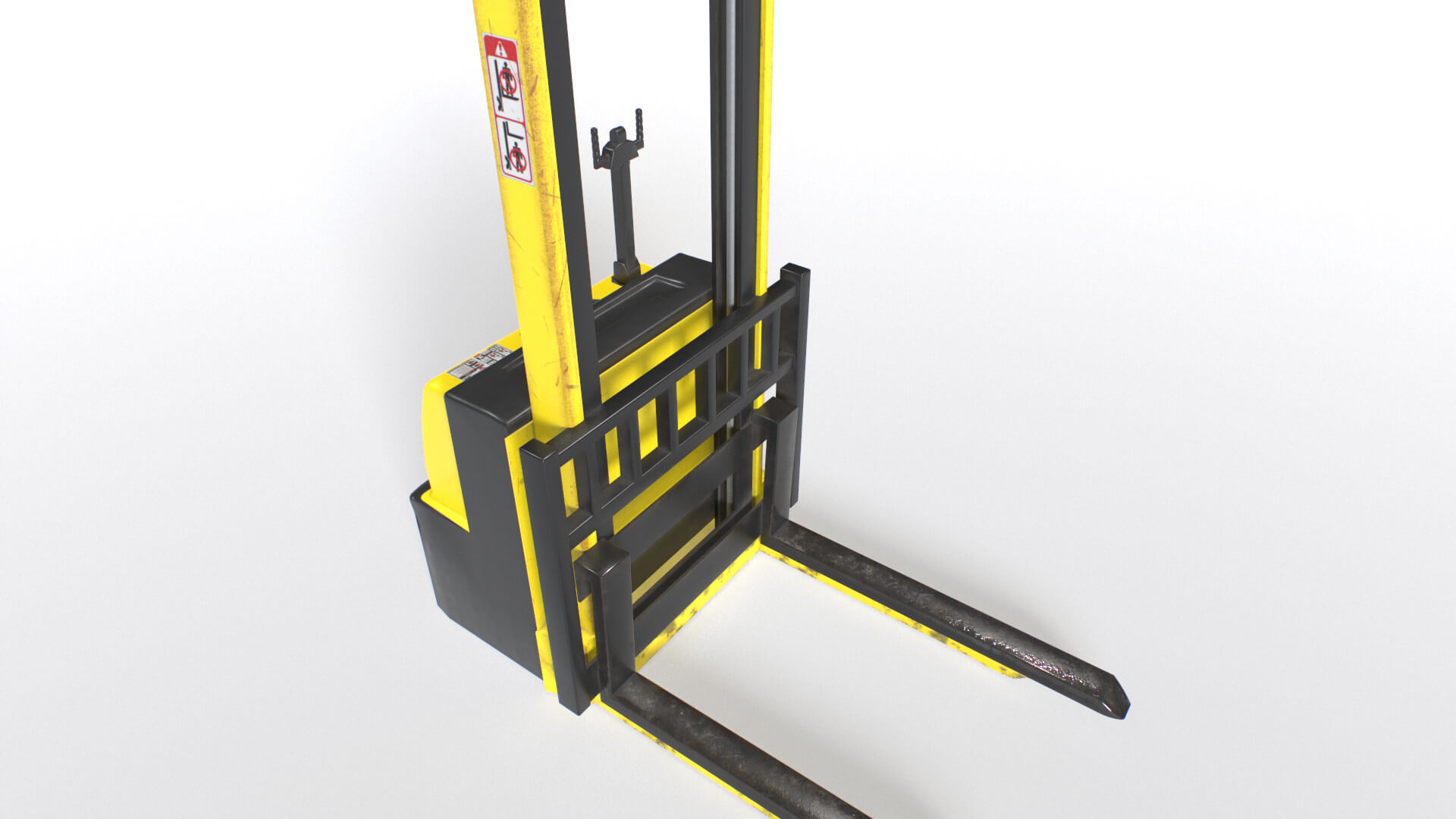 Industrial Forklift - 3D Model by 32cm