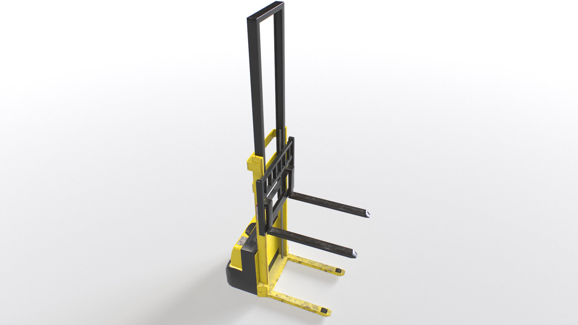 Industrial Forklift - 3D Model by 32cm