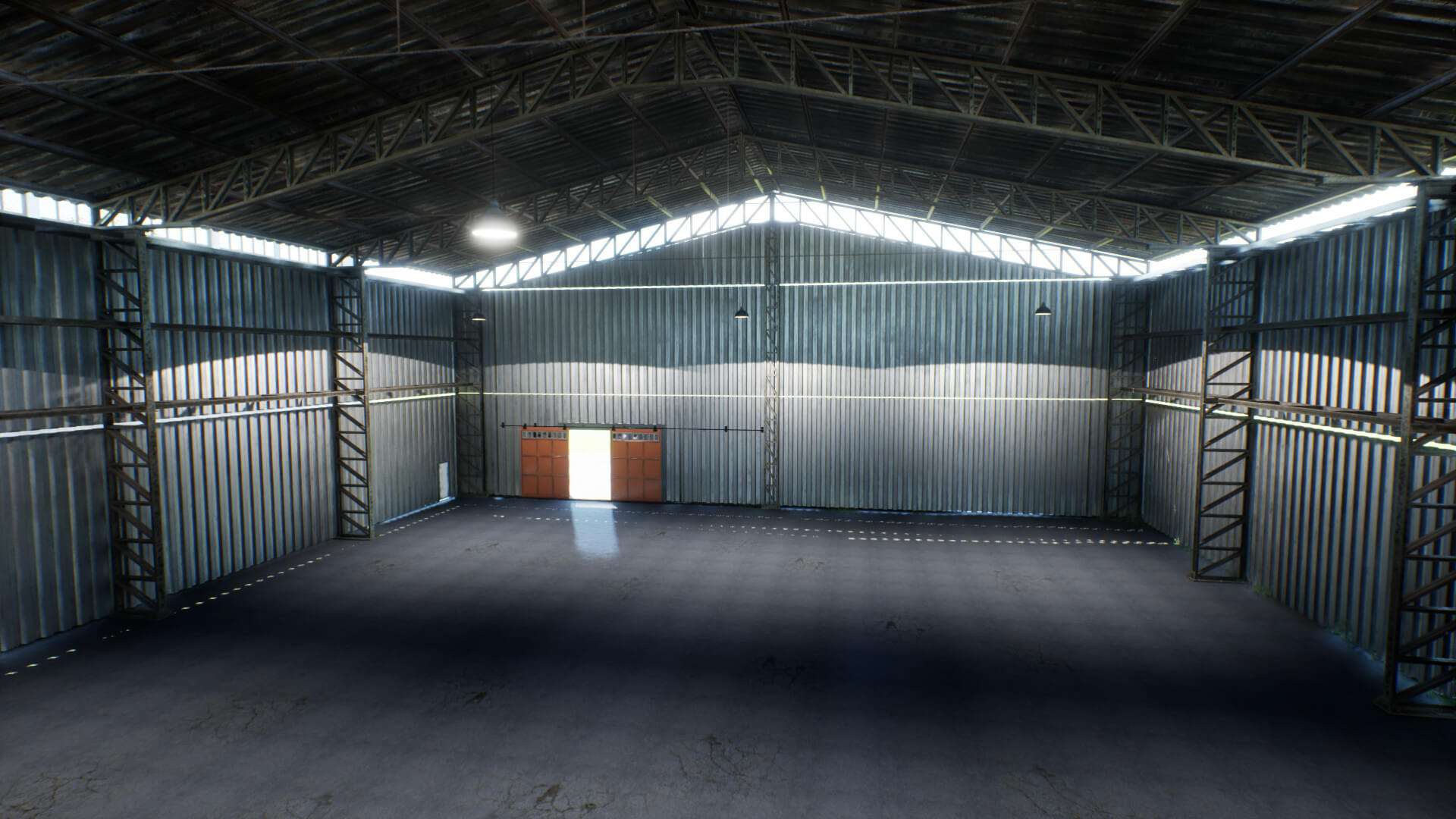 Modular Hangar - 3D Model by 32cm