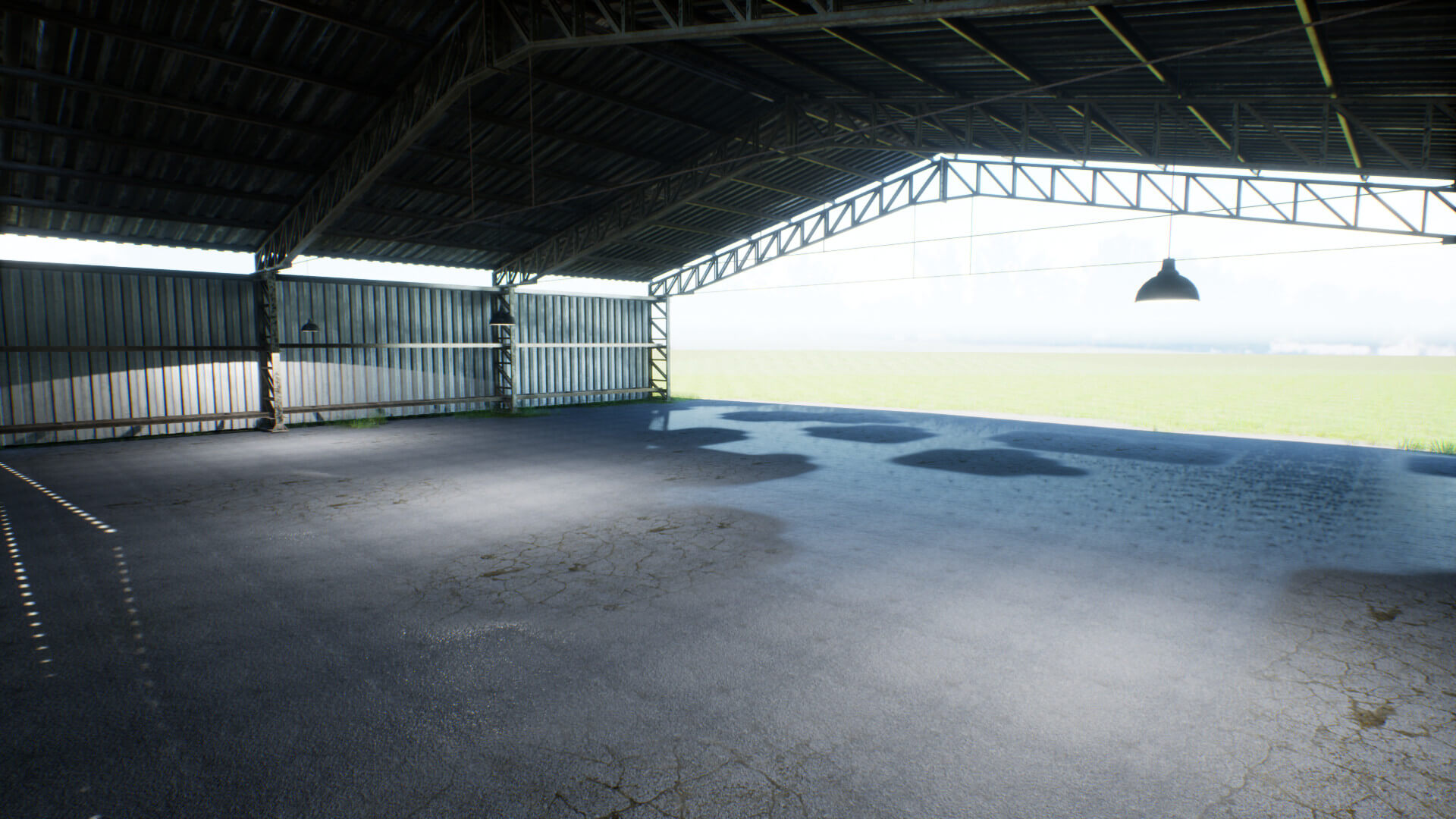 Modular Hangar - 3D Model by 32cm