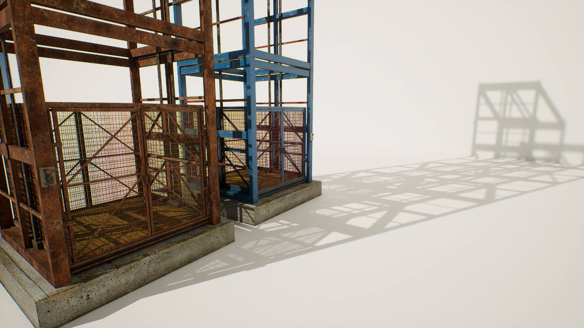 Industrial Elevator Modular - 3D Model by 32cm
