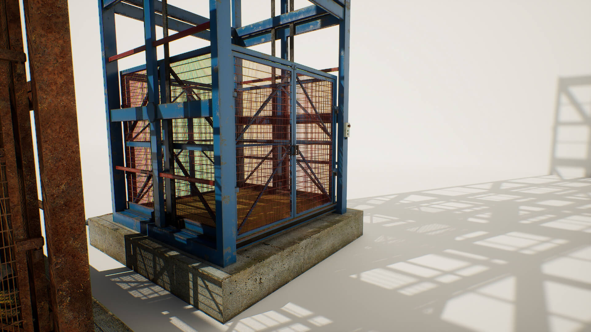 Industrial Elevator Modular - 3D Model by 32cm